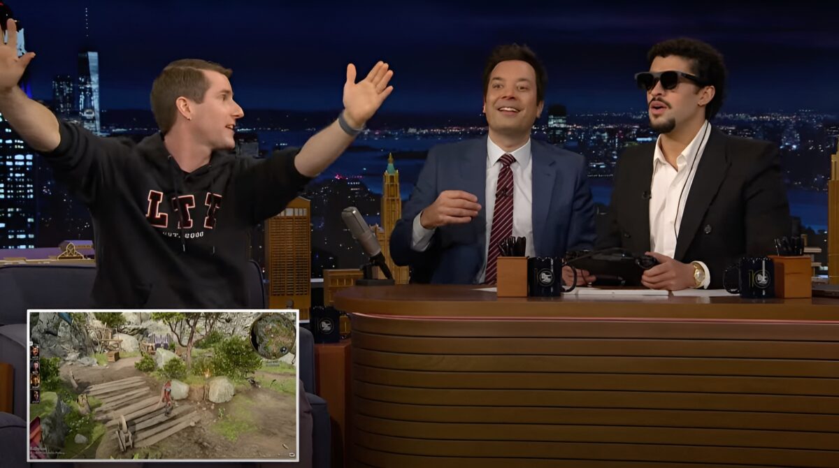 Linus Tech Tips Shows Jimmy Fallon & Bad Bunny AR Glasses