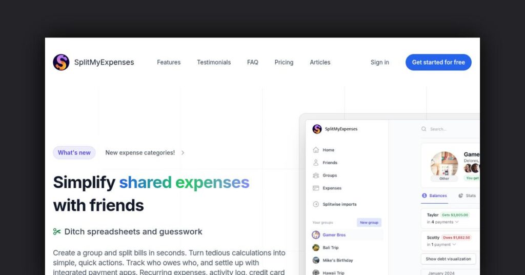 SplitMyExpenses * HYBRID RITUALS